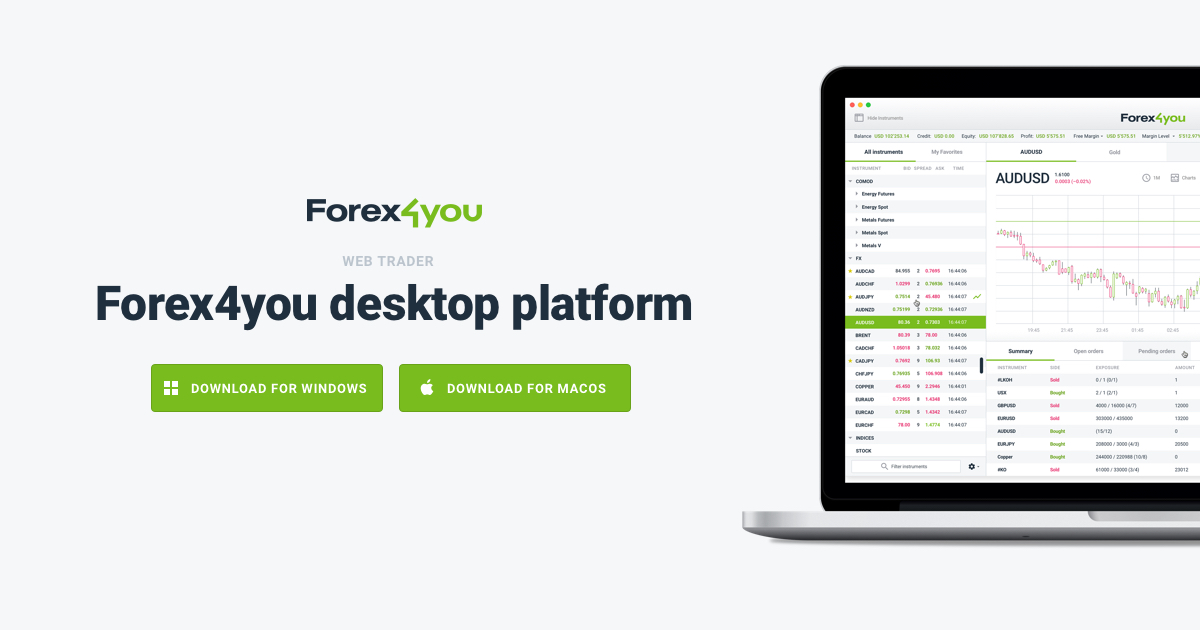 Platform Trading Forex Untuk Komputer, Windows, MacOS | Forex4you